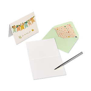 Papyrus Baby Thank You Cards with Envelopes, Floral (20-Count)