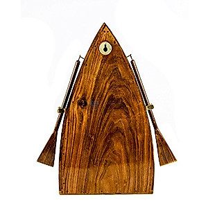 Nagina International Nautical Handcrafted Boat Key Cabinet with Key Hooks | Maritime Home Decor Products