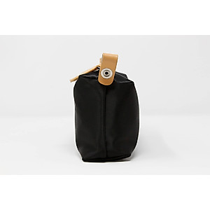 DOMINIE Liner for Clear Handbag Small Clutch Removable/Interchangeable Liner - Shiny Black Liner, Tan Tabs (Tan Clutch Sold Separately)