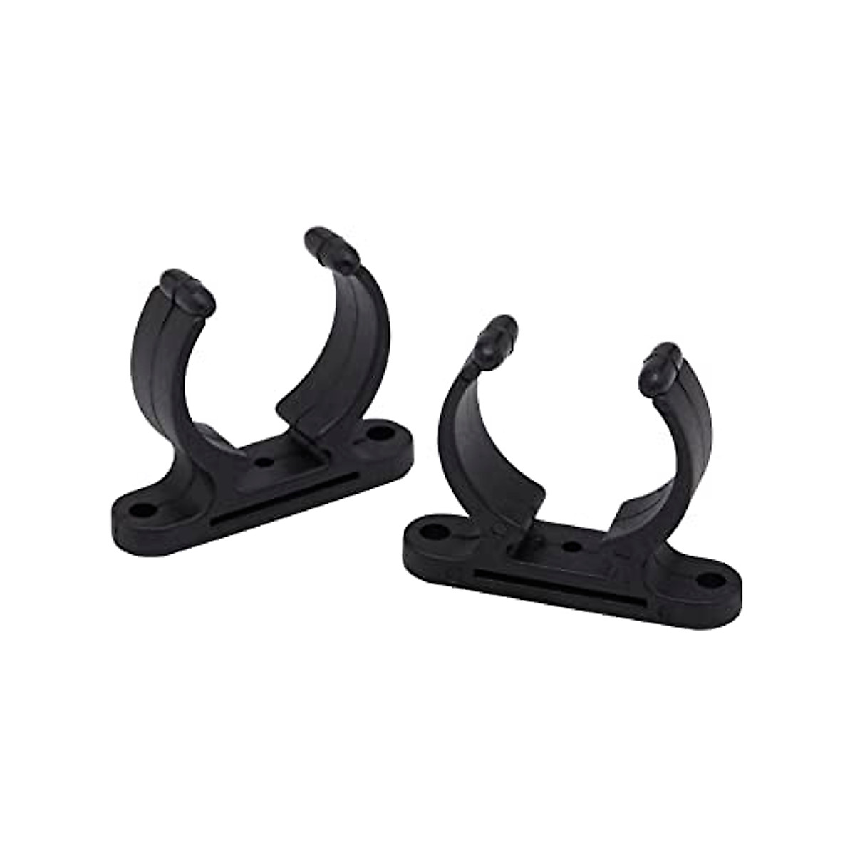 Seachoice Boat Hook Clips, Reinforced Nylon, Black, Pack of 2