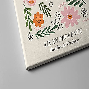 Matisse Wall Art Set of 3, Abstract Matisse Wall Art Exhibition Posters, Pink Beige Flower Market Posters, Minimalist Framed Flower Market Wall Art, Canvas Matisse Prints Painting for Aesthetic Room, Bedroom, Living Room Wall Decor（12x16inch)