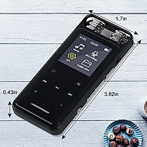 72GB Digital Voice Recorder Voice Activated Recorder with Playback - Upgraded Small Tape Recorder for Lectures, Meetings, Interviews, Mini Audio Recorder USB Charge, MP3