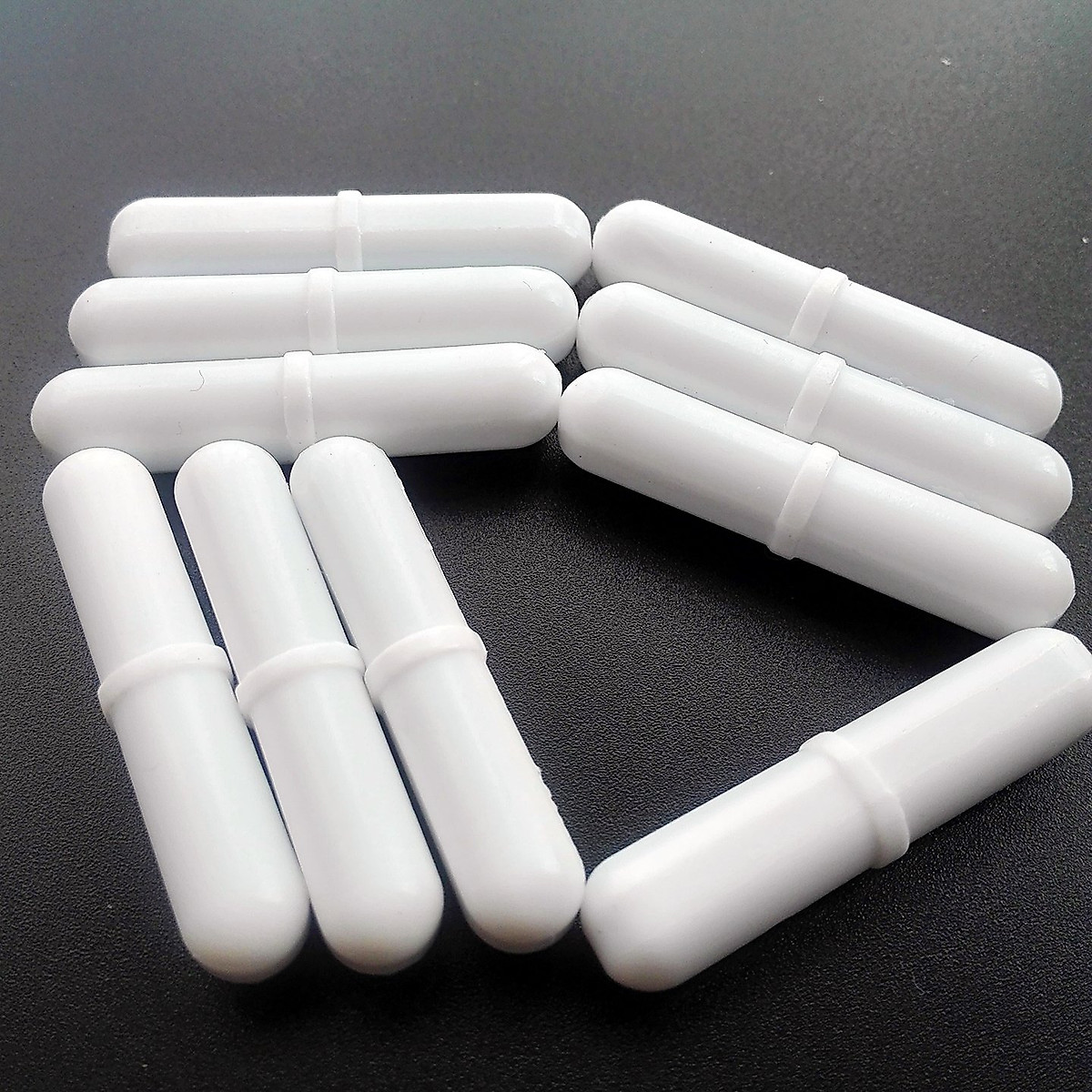 Magnetic Stirrer Stir Bar PTFE Magnetic Mixer Stir Bars (10X40mm, with Ring Shape, 10PCS)
