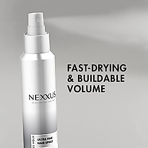 Nexxus Ultra Fine Hair Spray for lightweight hold Weightless Hold Dry Texture Finishing Hairspray 5 oz