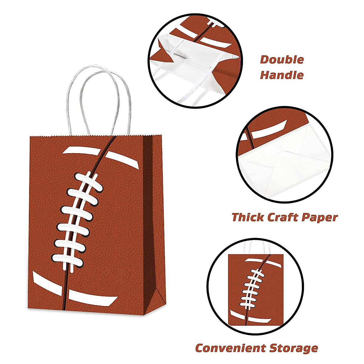 16 PCS Football Party Bags