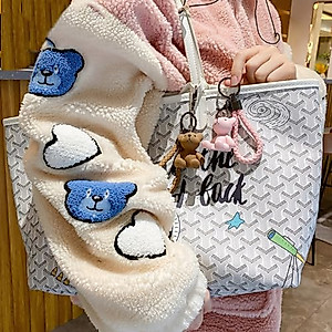 Yaihsuy Bear Resin Keychain Bear Key Ring Bag Charm for Car Keys, Backpack Accessories,Decoration Gift for Women Girls