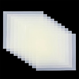 10 Pcs 7 Mil Blank Stencil Sheets, 12 x 12 Inches Mylar Templates Material for Stencils, Reusable Accetate Sheets for Crafts, Clear Craft Plastic Sheets, Mylar Template Sheets