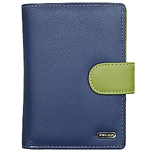 Felda RFID Genuine Leather Ladies Large Purse Wallet 23 Card Slot With Coin Section