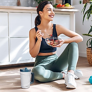 COKTIK 12 oz Insulated Tumbler with Handle and Two Lids(Flip/Straw), Double Wall Stainless Steel Insulated Coffee Mug, Kids Tumbler,Travel Coffee Mug BPA Free Reusable Cup, Haze blue contrast