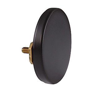 Westbrass 7931817H-12 22" 17 ga. Bath Waste & Overflow Assembly with Illusionary Faceplate and Tip-Toe Drain, 1-Pack, Oil Rubbed Bronze