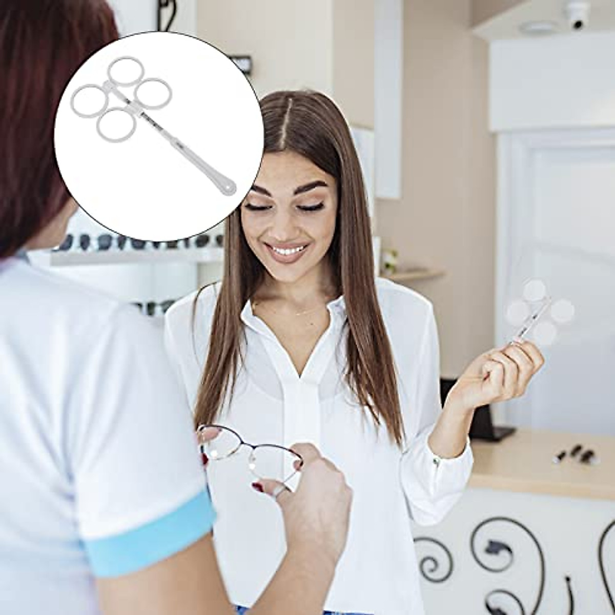 Baluue ±50 Optical Flipper Flip Trial Lens Confirmation Optometry Instrument