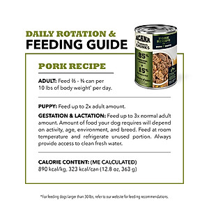 ACANA Premium Chunks Wet Dog Food, Pork Recipe in Beef Bone Broth and Lamb Liver, 12.8oz (Case of 12)