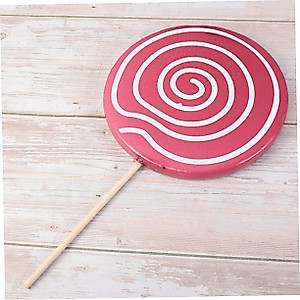 Abaodam 4 Pcs Lollipop Props Cotton Candy Decorations Lollipop Decorations Lollipop Tree Giant Candy Props Kids Toy Toys DIY Lollipop Statue Marshmallow Wooden Child Wedding Dress Purple