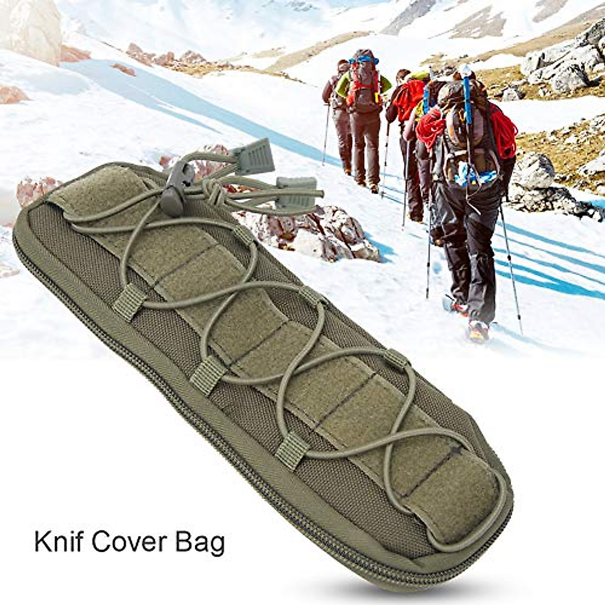 YYQTGG Survival Knife Cover Bag, Multifunction Outdoor Knife Cover Bag for Travel for Fishing(Green)