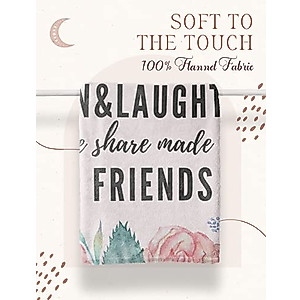 InnoBeta Coworker Leaving Gifts for Women Flannel Blankets Throws, Going Away Gift for Coworker, Leaving Farewell New Job Presents (50"x 65") - Purple