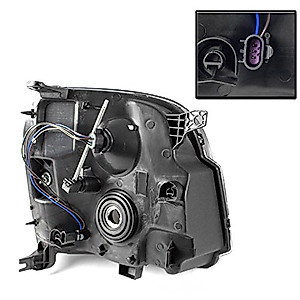 ZMAUTOPARTS Replacement Headlights Headlamps Black Compatible with 2007-2014 GMC Yukon/Yukon XL