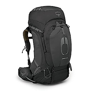 Osprey Atmos AG 65 Men's Backpacking Backpack, Black, Small/Medium & Osprey Hydraulics Bite Valve Cover, One Size