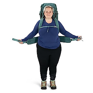 Osprey Viva 65L Women's Backpacking Backpack, Succulent Green, One Size, Extended Fit