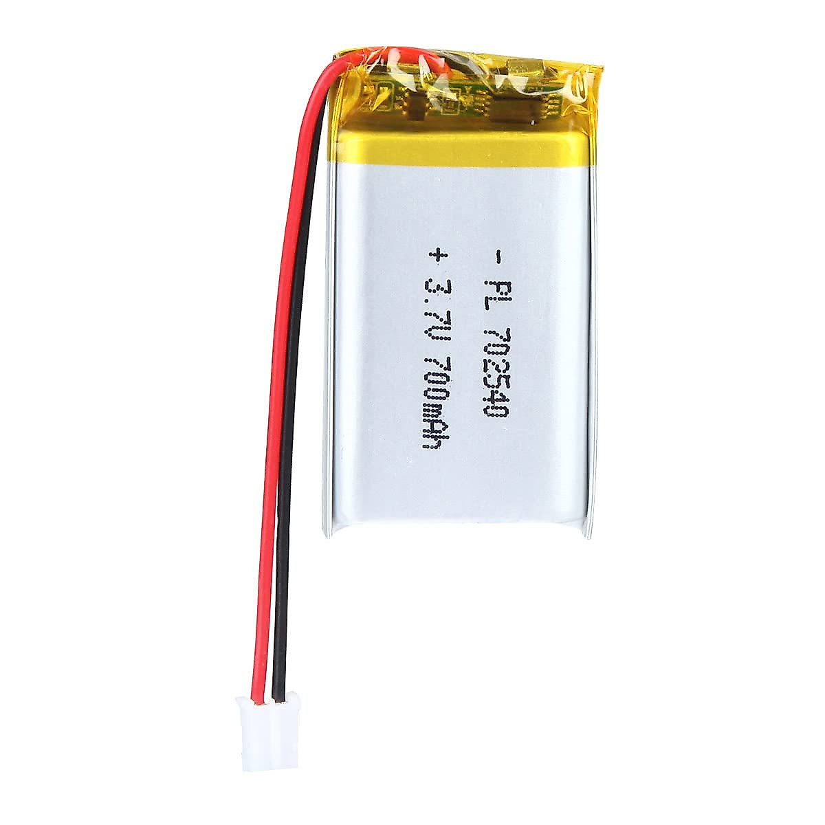 AKZYTUE 3.7V 700mAh 702540 Lipo Battery Rechargeable Lithium Polymer ion Battery Pack with PH2.0mm JST Connector