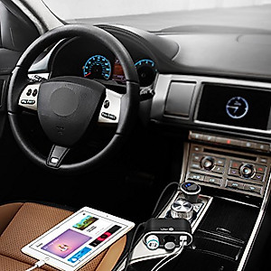 Car Socket Splitter, Te-Rich 96W 2-Way Auto Cigarette Lighter Splitter Power Adapter 12V/24V DC Outlet Extender 5.4A (Quick Charge 3.0 + 2.4A) Dual USB Charger for iPhones and Samsung Galaxy