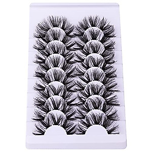Cluster Mink Lashes Fluffy Eyelashes Long Thick Dramatic Individual Lashes Extension Wispy 6D Volume Eyelash 19-22MM zanlufly Eyelashes Pack
