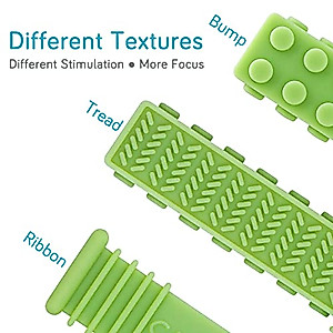 Xtra Tough Sensory Chew Toys for Autistic Children, Chew Sticks Alt. to Chew Necklaces for Sensory Kids, Teething, Oral Motor Stimulation, ADHD, SPD - for Moderate & Aggressive Chewers (4 Pack)