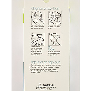 Conair Comfy Plastic Pin Twirls - 3 Piece Kit