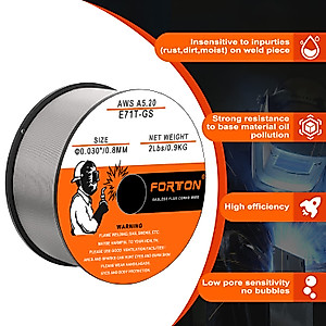 FORTON MIG Welding Gun Accessory Kit,Tip-Nozzle-Diffuser for Miller Millermatic M-25/M-40 Hobart Torch(0.030-Inch 2LB)