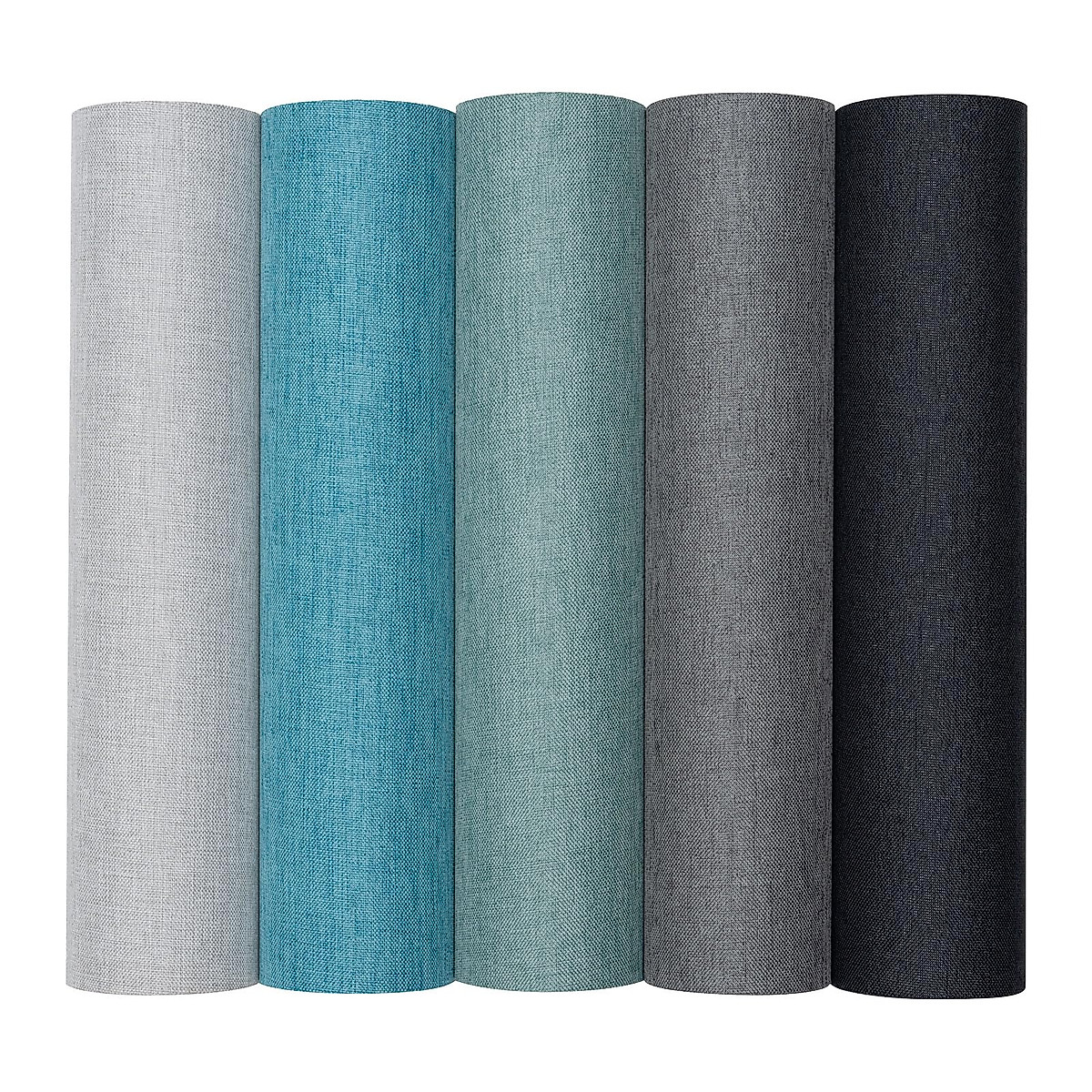 10pcs Book Cloth,14”x10”,Fabric Surface and Paper Backed, book cloth for book binding,book binding fabric,5 Colors Bookbinding Cloth for DIY fabric book cover,bookbinding paper (Style A)