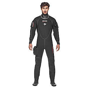 SEAC Men's Warmdry 4mm Neoprene Dry Suit, Black, X-Large Plus (0060001009121A)