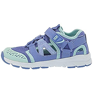 Stride Rite Baby-Girl's Made2play Nesta -Boy's Machine Washable Sandal Athletic Sneaker, Blue, 5 W US Toddler
