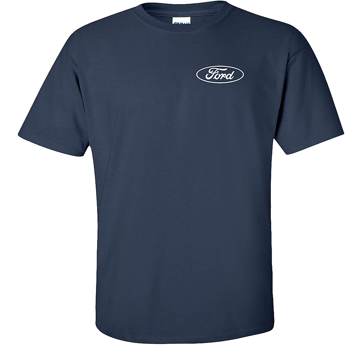 Fair Game Shelby Cobra Ford T-Shirt Mustang White Carroll Snake Silhouette Logo-Navy-XL
