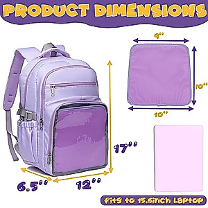 BLUEFAIRY Ita Bag Backpack Cute School Bag with insert Pin Display Backpack for School Anime Cosplay Gift (PURPLE)