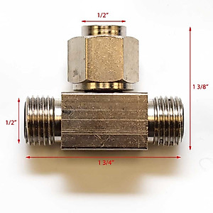 Mercury Quicksilver Boat Tee Fitting 22892521 | 1/2 Inch