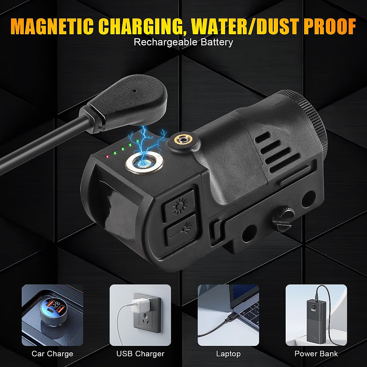 Lasercross CL105 New Magnetic Charging Internal Green Laser Sight & Picatinny Flashlight Laser Combo with Rechargeable Battery Inside,Tactical Gun Light Laser Used for Most of Handguns and Rifles