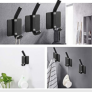 WYKDD 5 PCS Double Stainless Steel Hooks Towel Hook for Bathroom Clothes Hook Robe Hook Coat Hook for Bedroom Bathroom Accessories ( Color : White-Fruit peach5 )