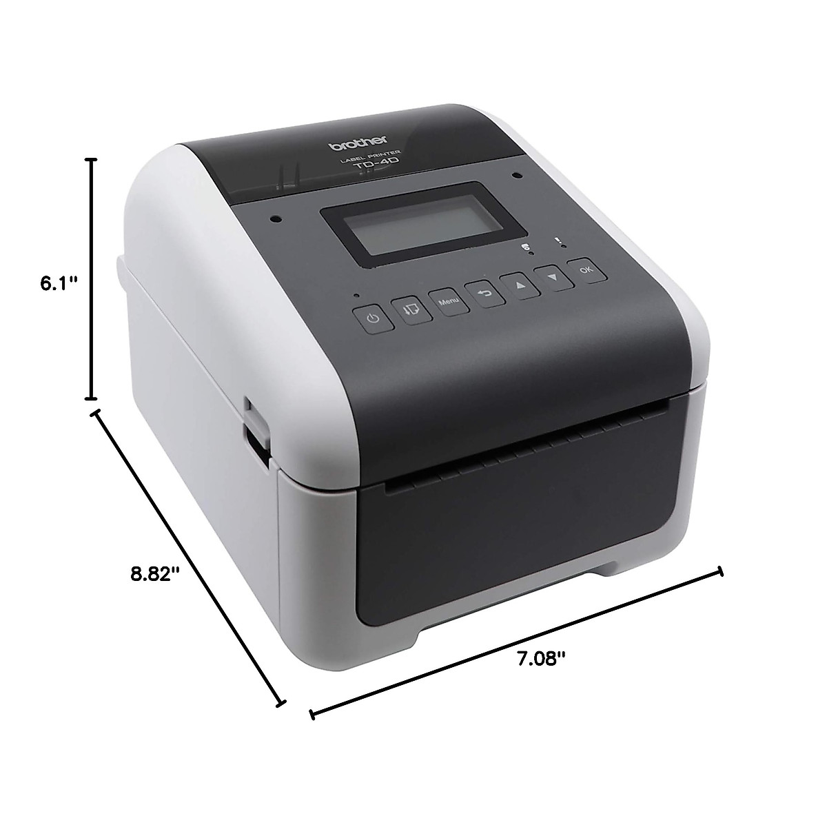 Brother TD-4550DNWB Desktop Direct Thermal Printer - Monochrome - Label Print - Ethernet - USB - Serial - Bluetooth