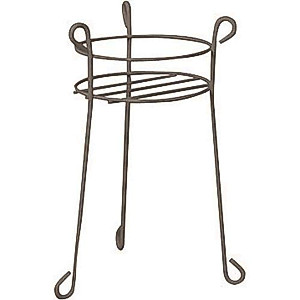 Panacea 89238 Heavy Duty Round Plant Stand, Black, 21-Inch