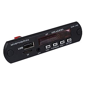 Sutinna 720P Bluetooth Audio Video Decoder, HD MP5 Player SSD Stereo Bluetooth Multimedia Player with FM/AUX Input/USB/TF/Remote Control