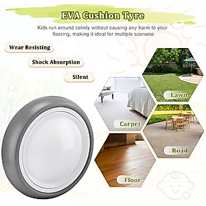 HAWEEK Baby Balance Bike Cute Toys for 1 Year Old Boy and Girl 12-24 Months Toddler Bike Baby Walker Riding Gifts for Boys Girls No Pedal Infant 4 Wheels Baby's First Birthday Gift (Black)