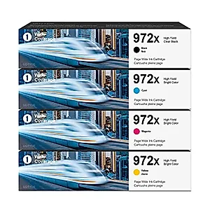 972X Color and Black High Yield Toner Set (4Pack,Black/Cyan/Magenta/Yellow) - UOTYE 972X Ink Cartridges Replacement for HP PageWide Pro 477dw 577dw 452dw 477dn 452dn 577z 552dw 377dw P55250dw Printer