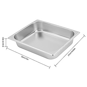 Roll Top Chafing Dish Buffet Set 9L/9.54Qt Stainless Steel Buffet Chafing Server Set Rectangular Buffet Chafer and Food Warmer for Catering Event Parties,25.2 * 18.11 * 17.32in (with Visible Window)