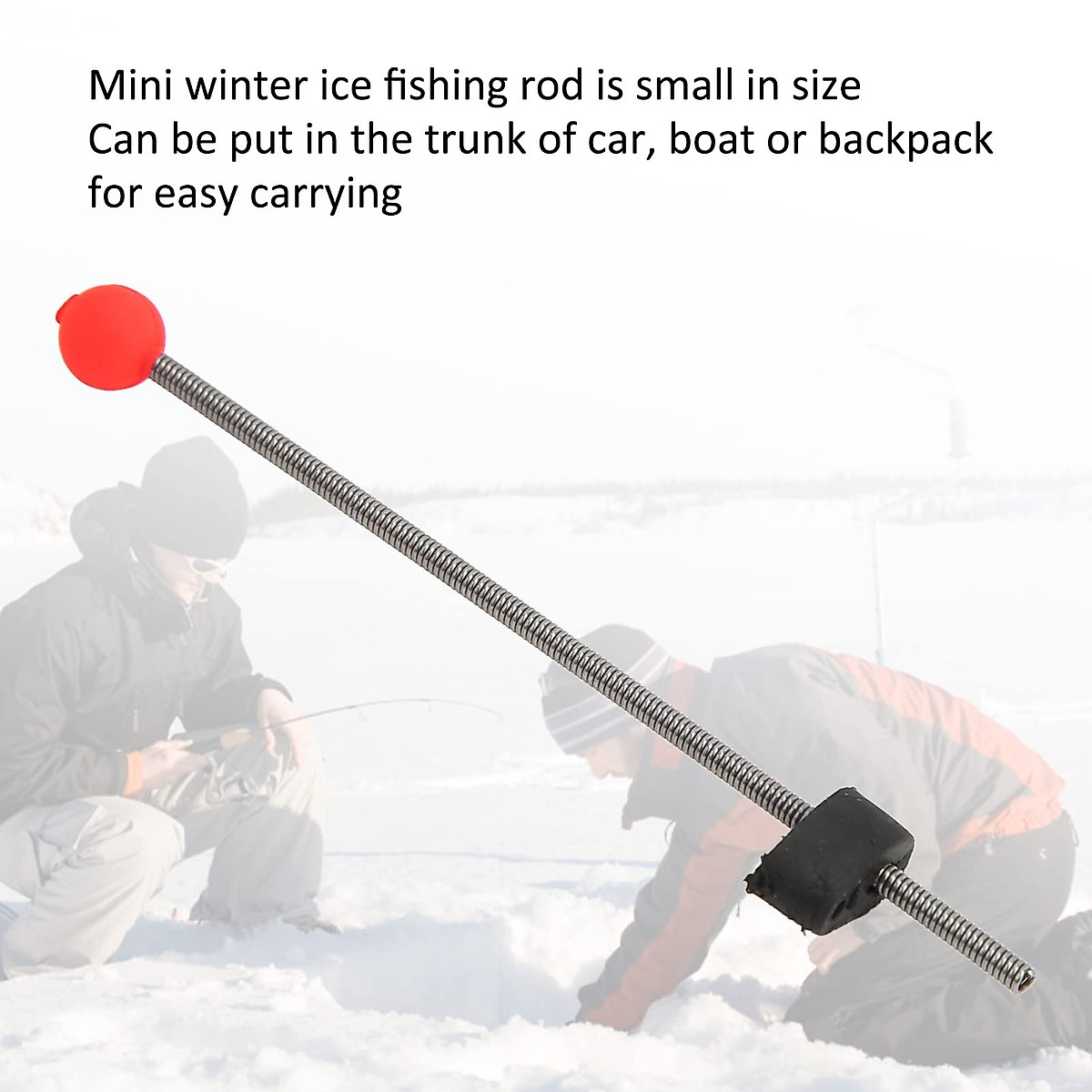 Naroote Red Ball Spring Rod Tip, High Strength Fishing Rod Spring Ball Tip 5PCS Wear Resistant for River Fishing(S)