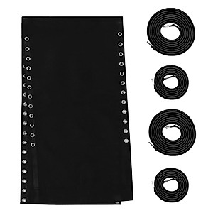 Kumprohu Chair Replacement Fabric - Wide Repair Cloth Foldable Chair Repair Kit - Elastic Folding Lounge Repair Cloth Outdoor Folding Chair Fabric with 4 Ropes for Lawn Camping