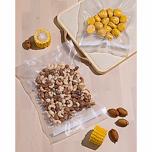 24/7 Bags- 100 Count, Gallon 11"x16" Vacuum Seal Precut Bags, Zero BPA, Heavy Duty, Freezer Safe, Compatible with All Vacuum Seal Machines for Sous Vide, Meal Prep