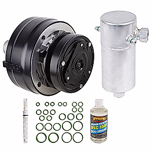 AC Compressor & A/C Kit For Chevy Pickup K5 Blazer Corvette GMC Jimmy Buick Pontiac - Replaces R4 w/V-Belt Clutch - BuyAutoParts 61-93490RK New