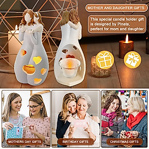 Gifts for Mom, Mom Gifts from Daughters, Moms Birthday Gifts from Daughter/Son - Candle Holder with Flameless LED Candle, Birthday Gift for Mom, Unique Daughter Gift from Mom on Mothers Day