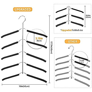 DOIOWN Pants Hangers Blouse Tree Clothes Hangers Space Saving Hangers Closet Storage Organzier for Pants, Clothes, Coat, Shirt