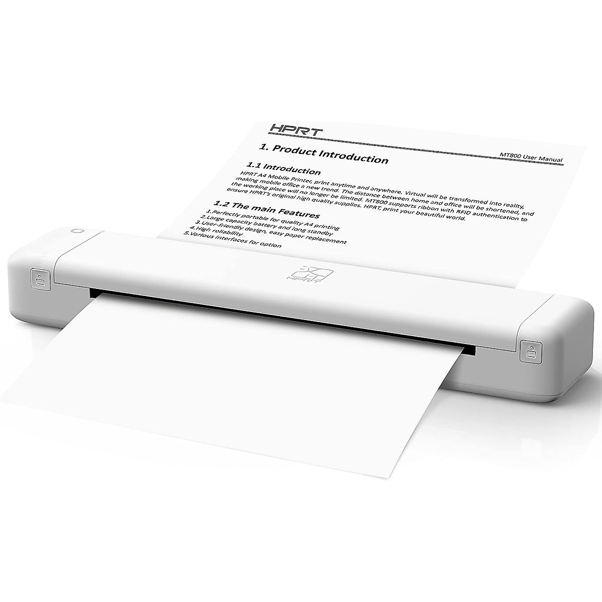 HPRT Wireless Bluetooth Small Printer MT800, Compatible with Andriod& iOS, Laptop, Computers PC,Support 8.5" X 11" US Letter & A4 Size Paper