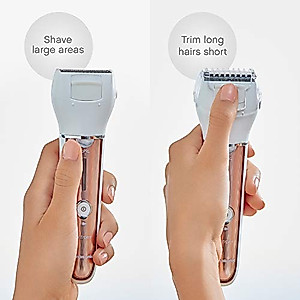 Panasonic, Cordless Shaver Epilator for Women with 5 Attachments Gentle WetDry Hair Removal for Legs Underarms Bikini Face ESEL7AP, White, 1 Count